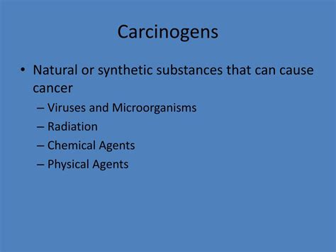 Ppt Environmental Carcinogens Powerpoint Presentation Free Download Id 1539566