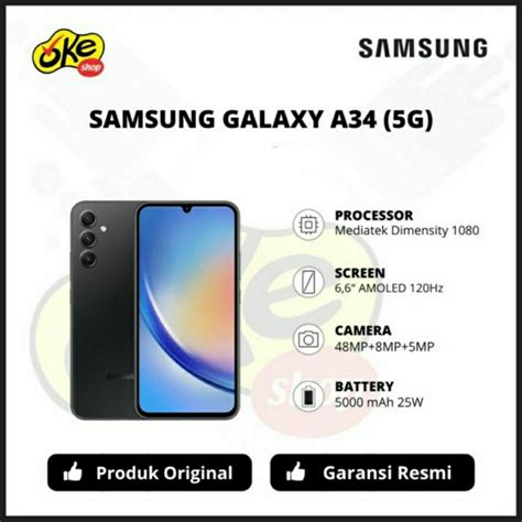 Jual Samsung Galaxy A G Gb Garansi Resmi Shopee Indonesia