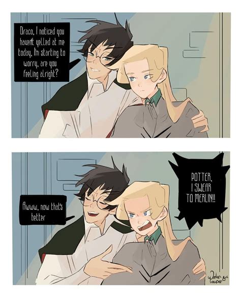 Harry And Draco Harry Potter Funny Harry Potter Comics Harry Potter