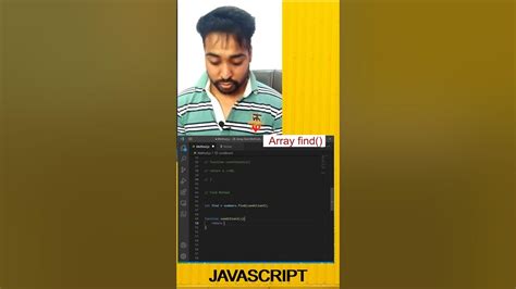 Array Find Method In Javascript Youtube