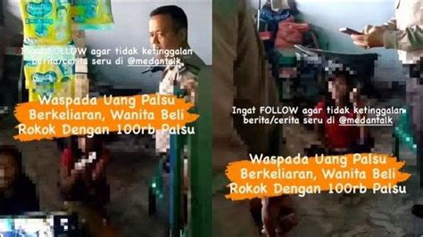 Wanita Kepergok Pakai Uang Palsu Pecahan Rp 100 Ribu Beli Rokok di ...
