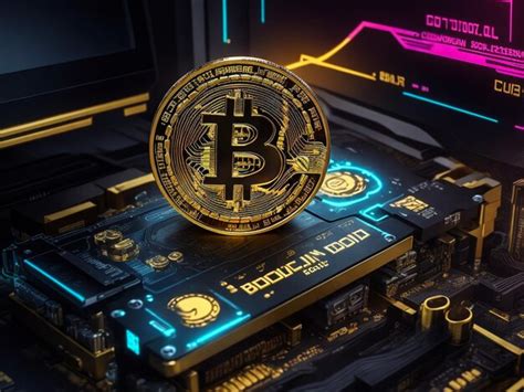 Premium Photo Kind Of Bitcoin Crypto Currency Structure On Gold Bitcoin Chip Circuit System