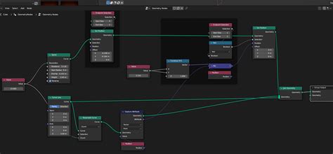 how to deform mesh into spiral with geo nodes modeling blender