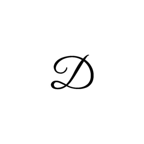 D Letter Calligraphy