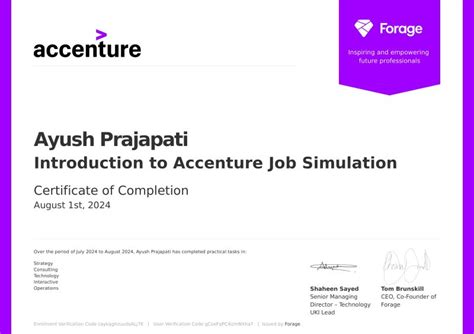 Ayush Prajapati On Linkedin Accenture Forage Simulation Technology Agile Marketing