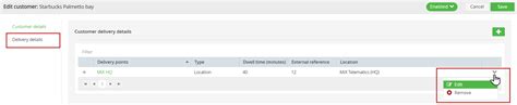 Edit A Customer Delivery Point Powerfleet Knowledge