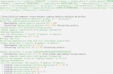 Windows 使用composer安装symfony时报错 Composer Downloader Transportexception