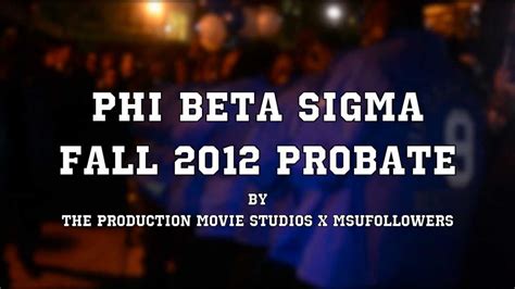 Morgan States Phi Beta Sigma Gamma Chapter Probate Trailer Youtube