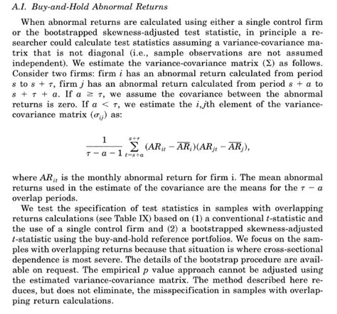 How To Estimate A Variance Covariance Matrix For Use In T Statistic