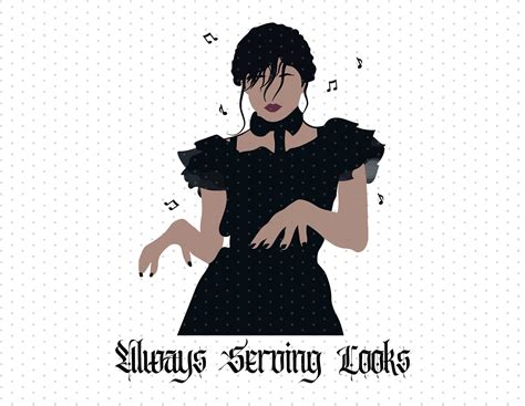 Wednesday Addams Clipart 3948495 Clipart Library