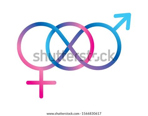 Male Female Infinity Bisexual Signs Symbols Stock Vector Royalty Free Shutterstock