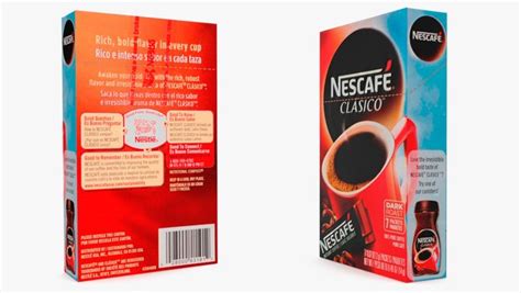 Modelo 3d Nescafé Clásico Caja Turbosquid 2160542