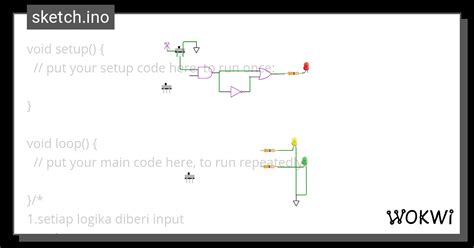 Analisa Logika Dasar Wokwi Esp32 Stm32 Arduino Simulator