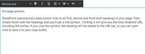 Anchors In Modern Sharepoint Pages Much More Than You Wanted To Know