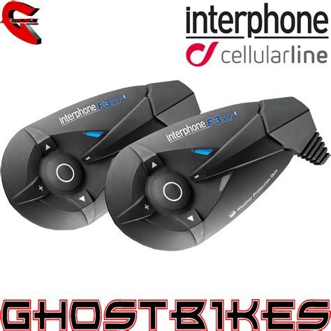 Interphone F3 Xt Universal Bluetooth Motorcycle Helmet Intercom System