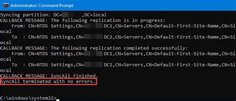 Force Replication Between Two Domain Controllers In Active Directory
