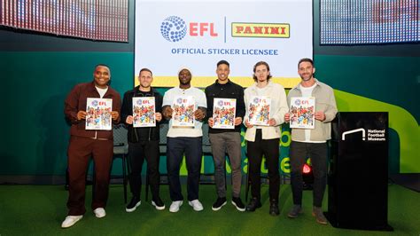 Panini And Efl Launch First Ever Efl Sticker Collection Featuring