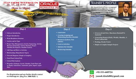 Yasoob Khalid On Linkedin Get Ready For Learning Primavera P 6 Online Class By Project Management