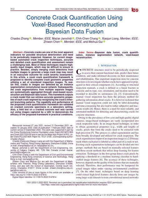 Concrete Crack Quantification Using Voxel Based Reconstructi Pdf
