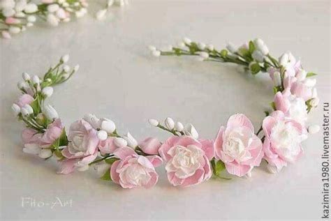 Beautiful Flowers Bands Ideas Цветочный венок Бумажный цветок Тканевые цветы