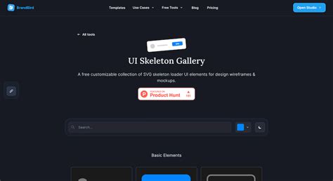 ui skeleton library tailkits