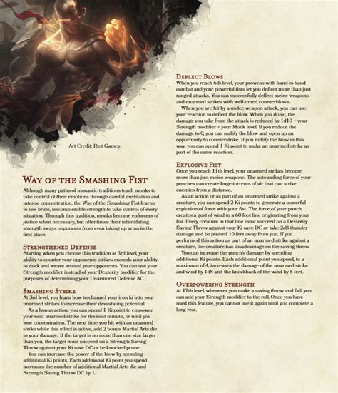Way Of The Weave A 13rd Caster Monk Subclass Inspired By Naruto R