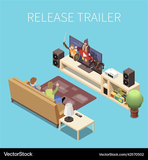 Game Development Isometric Concept Royalty Free Vector Image