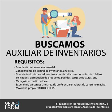 Auxiliar De Inventarios