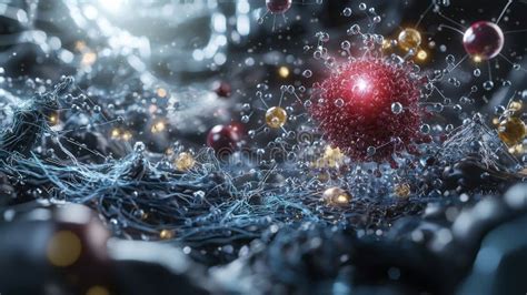 Nanomaterials Conductivity Research Science Lab Digital Visualization Abstract Environment Close