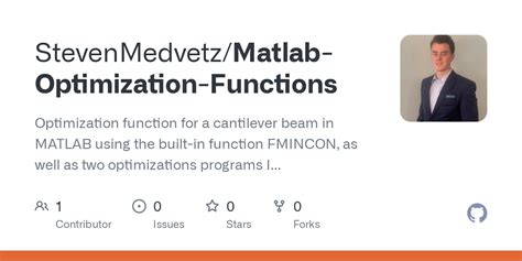 Github Stevenmedvetzmatlab Optimization Functions Optimization