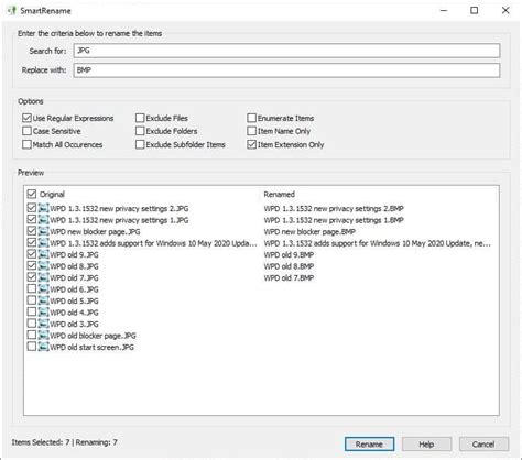 Guidereview Batch Rename Files Using Search And Replace Regex With The Smartrename Shell