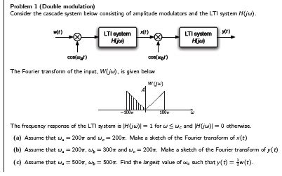 Solved Problem Double Modulation Consider The Cascade Chegg Com