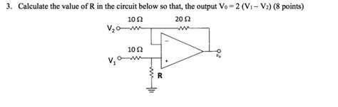 Solved Calculate The Value Of R In The Circuit Below So Chegg