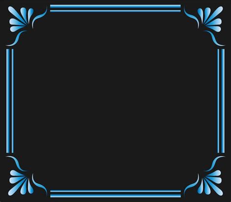 Premium Vector Blue Gradient Border Frame Border Simple Border