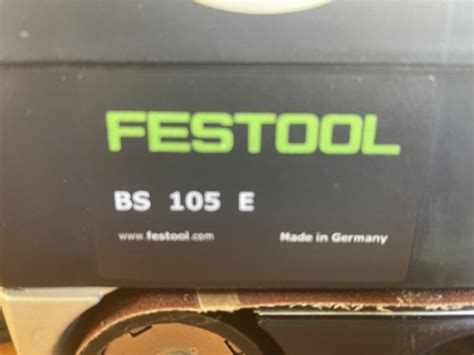 Verkocht Festool Bandschuurmachine Bs 105 E Woodworking Nl