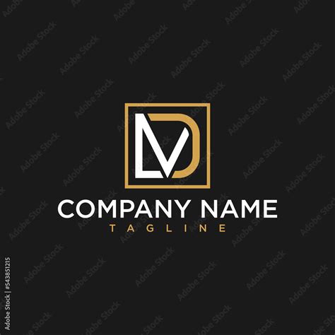 Letter Md Or Dm Luxury Initial Square Logo Design Inspiration Stock Vector Adobe Stock