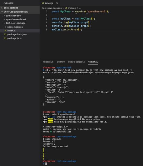 How To Publish An Es6 Module To Npm By Alec Mather The Startup Medium