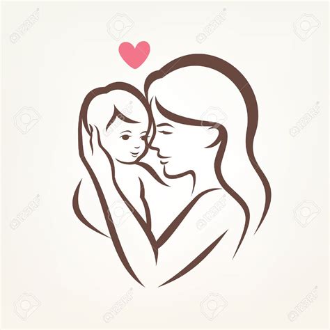 Dibujos De Madre E Hijo Para Colorear