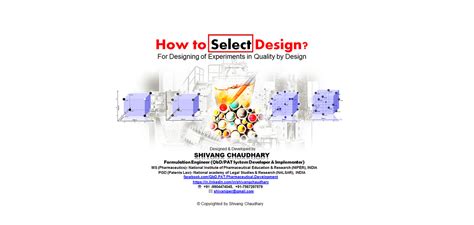 How To Select Design For Experiments In Qbd Dr Shivang Chaudhary 🎲