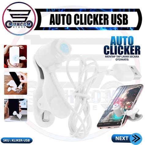 Jual Usb Clicker Otomatis Alat Pintar Smart Kliker Pengklik Tap Tap Like Layar Screen Otomatis