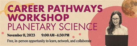 Career Pathways Workshop Planetary Science