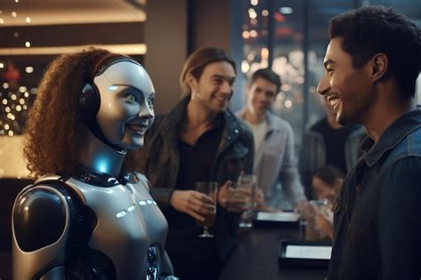 Aipowered Robotic Assistant Interacting With A Div 00019 01 Premium