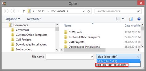 Delphi Why Does Topendialog Display A Duplicate File Filter Mask If