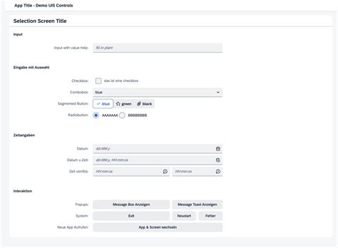 Abap2ui5 Development Of Ui5 Selection Screens In Sap Community