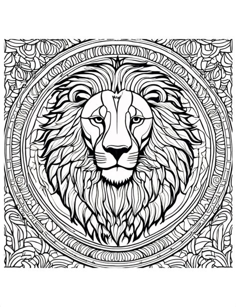 Adult Coloring Page 25 Animal Mandalas Instant Download I Printable