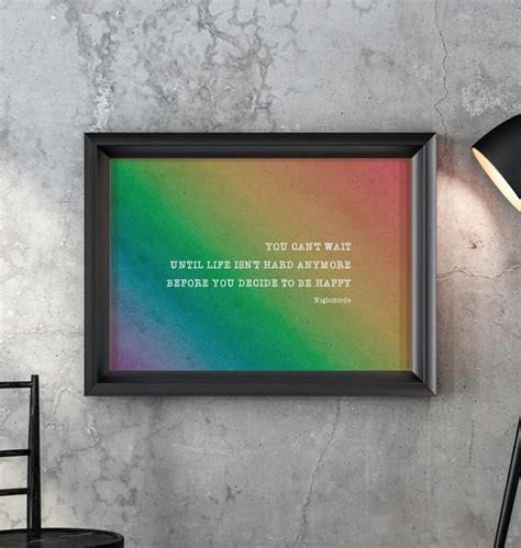 Nightbirde Zitat • Poster • Therapiekram