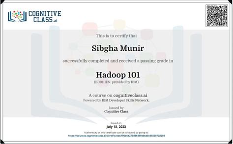sibgha munir on linkedin hadoop bigdata cognitiveclass dataanalytics