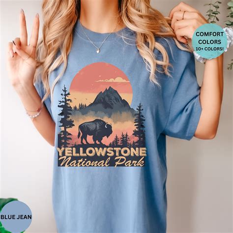Yellowstone National Park National Park Shirt Hiking Shirts Camping