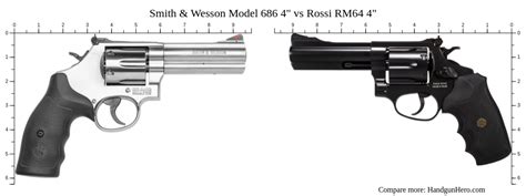 Smith And Wesson Model 686 4 Vs Rossi Rm64 4 Size Comparison Handgun Hero