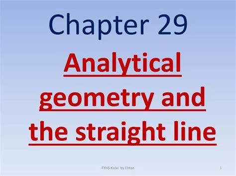 Ppt Analytical Geometry And The Straight Line Powerpoint Presentation